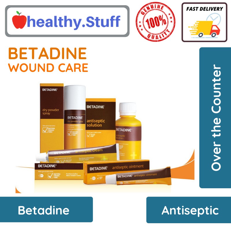 Betadine Dry Powder Spray/Antiseptic Cream/Antiseptic Solution [READY STOCK FAST SHIPPING ...