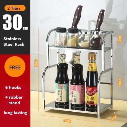 Stainless Steel Sauce Spice Rack Seasoning Multipurpose Organizer ...
