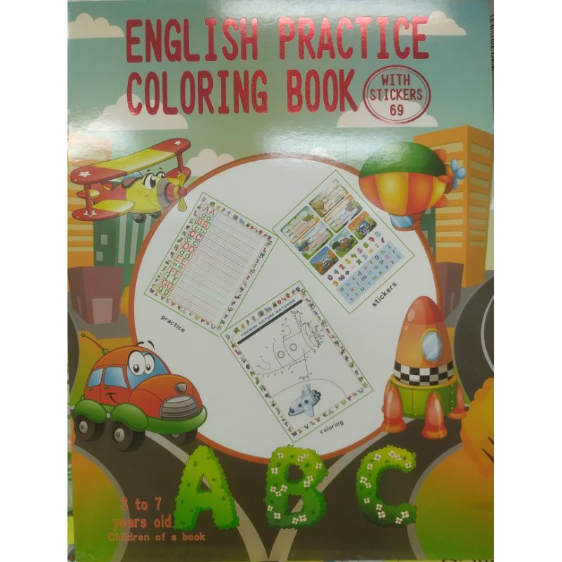 English Practice Coloring Book ABC for children/kids | Shopee Malaysia