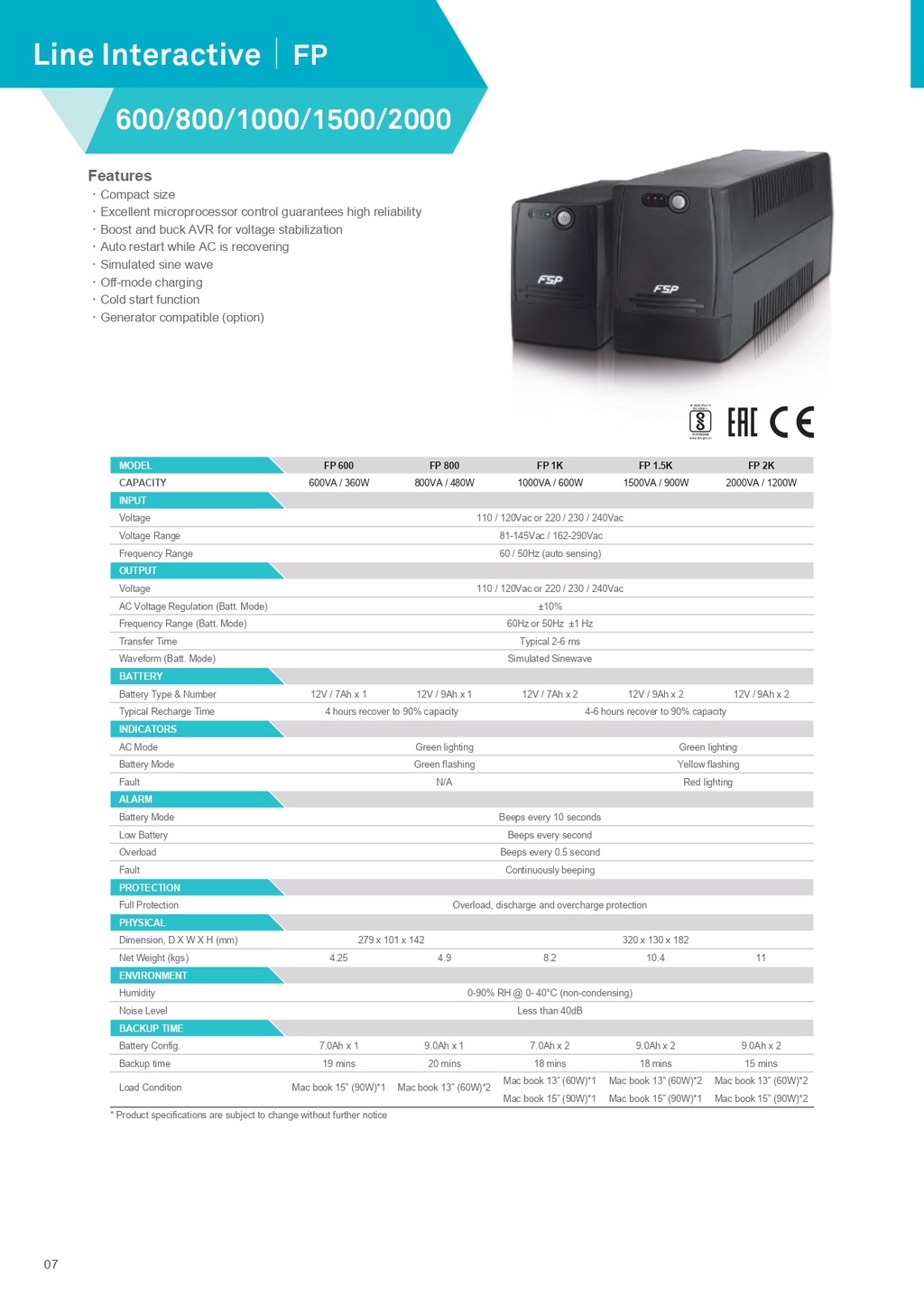 FSP FP600 Uninterruptible Power System (UPS) | Shopee Malaysia