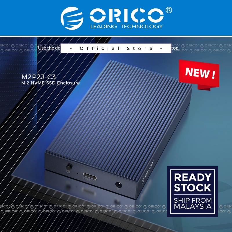 ORICO M2P2J Dual Slot NVMe SSD Enclosure 10Gbps | Shopee Malaysia
