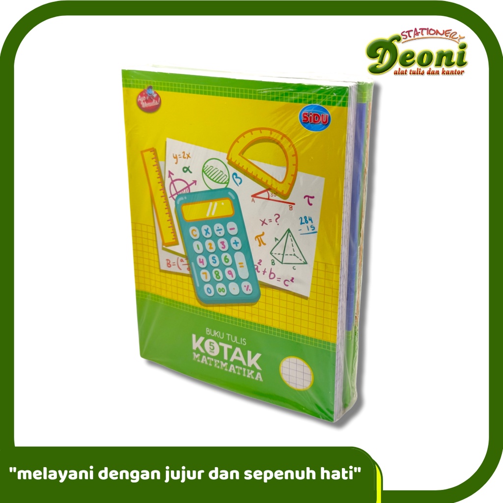 Sidu Math Box Writing Book 5mm 38 Sheets (1 Pack/ 10 Books) | Shopee ...