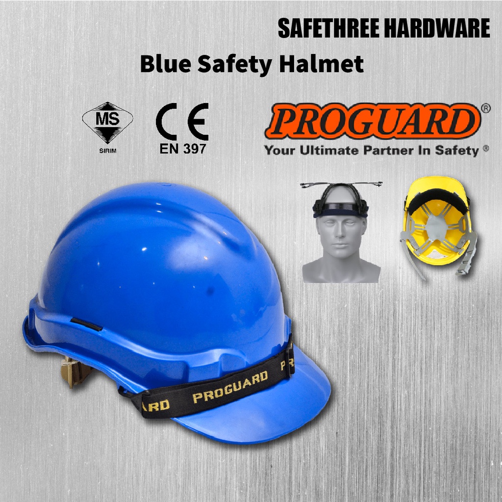 Proguard Industrial Safety Helmet Sirim Certified Yellow White Blue Red ...