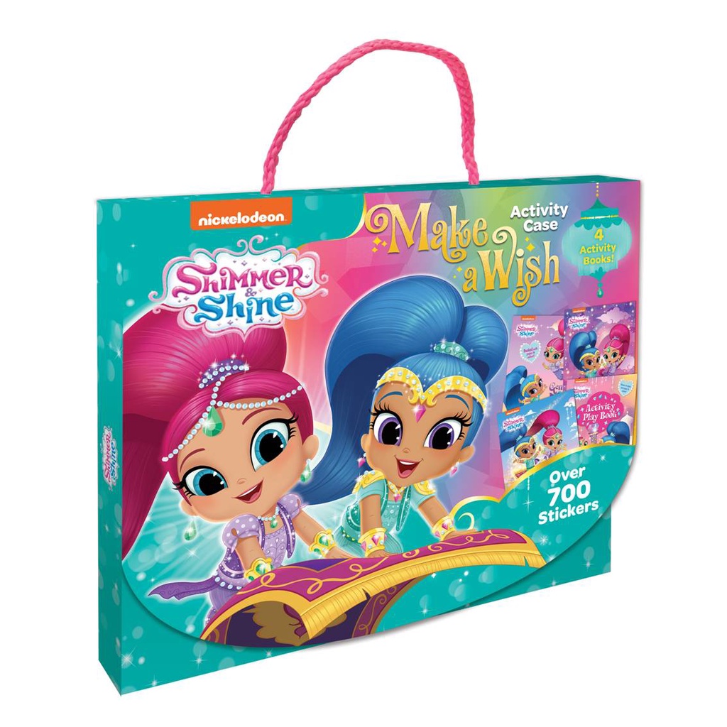 Shimmer And Shine Make A Wish Activity Case With 4 Colouring & Activity ...