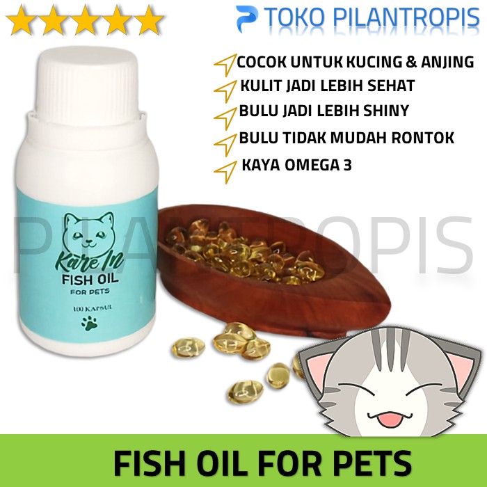 Karein OMEGA CAT FISH OIL 3 FISH OIL LIVER VIT VITAMIN CAT DOG FUR FUR ...