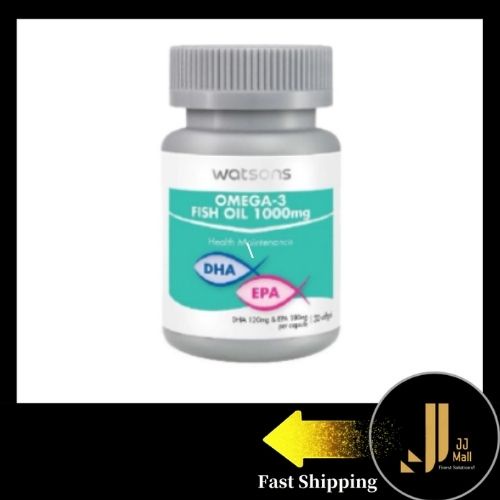 🔥HOT SALES🔥WATSONS Omega 3 Fish Oil 1000mg 30's / Watson | Shopee Malaysia