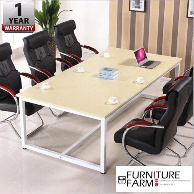 Strong Stable and Large Metal Basic Simple Design Office Meeting Table ...