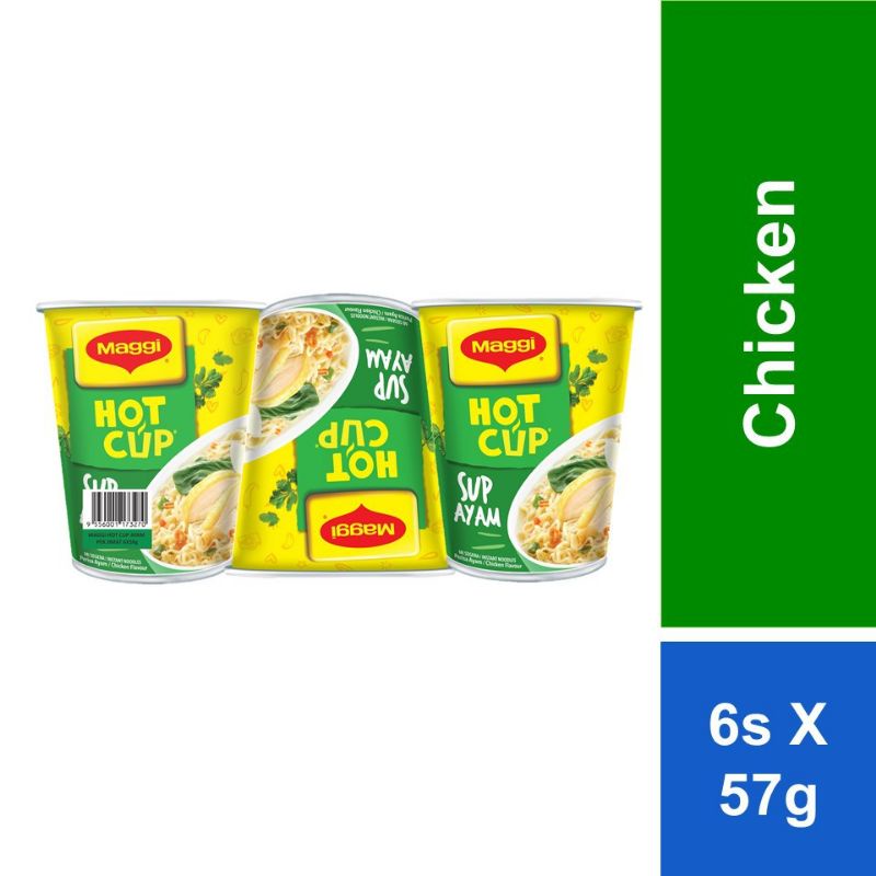 MAGGI Hot Cup Chicken 57g x 6s | Shopee Malaysia