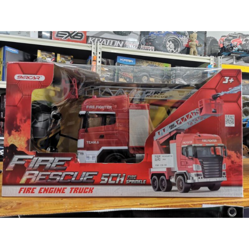SYRCAR FIRE TRUCK RC 5VH FIRE SPRINKLE WATER SPRAY | Shopee Malaysia