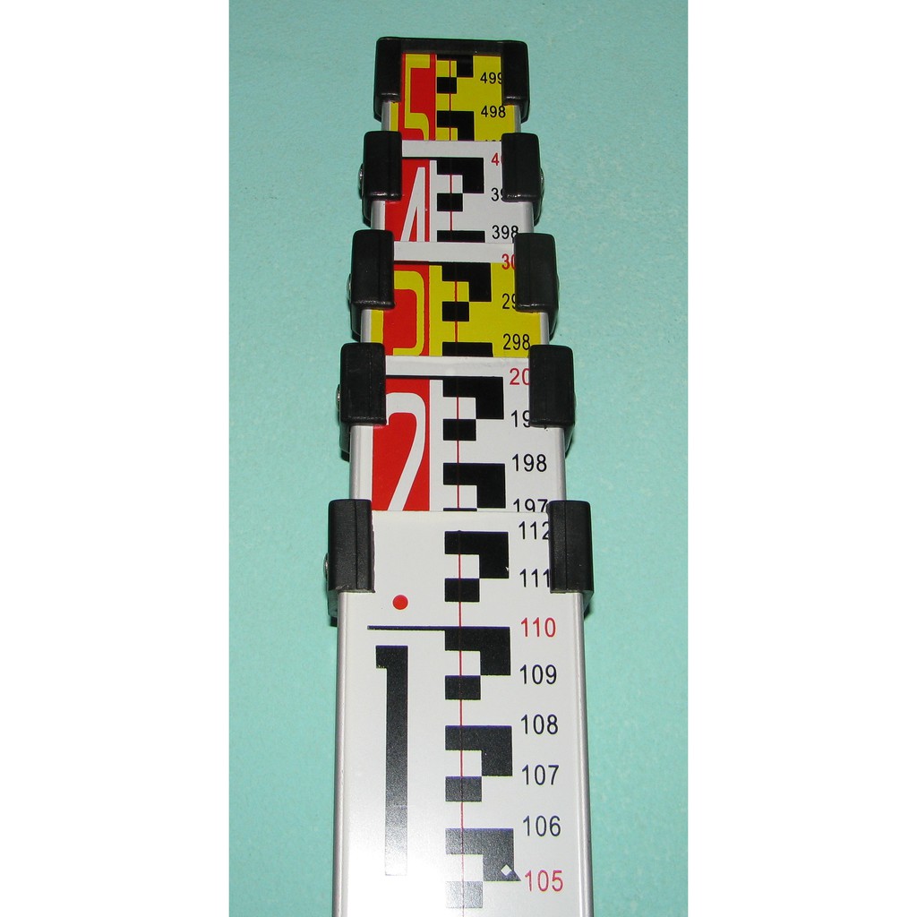 SURVEY STAFF / SURVEY RULER / LEVELING STAFF / LEVELING ROD / LEVELING ...