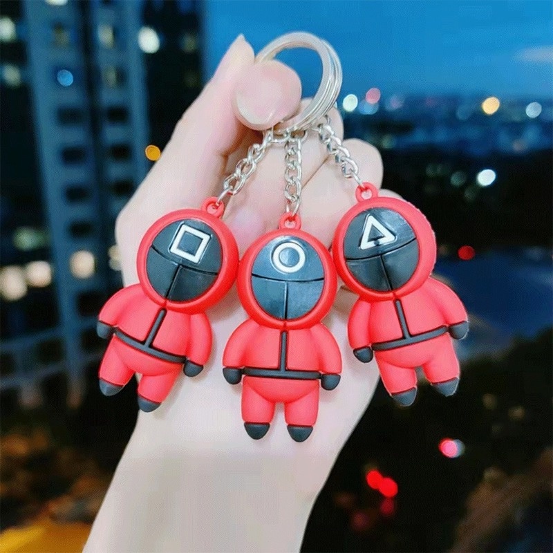 Squid Game Squid Game Pendant PVC Doll Keyring Cartoon Doll Squid Game ...