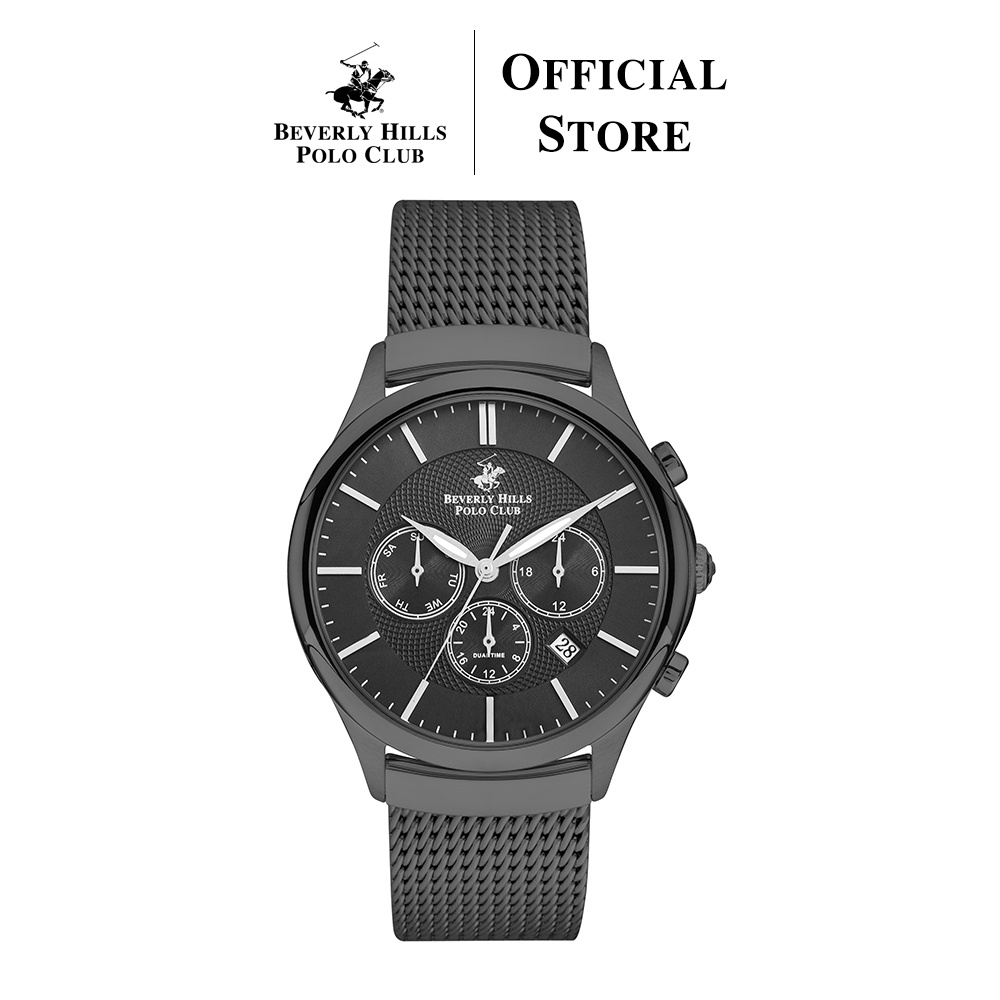Beverly Hills Polo Club BHPC Men's Stainless Steel Quartz Watch BP3233X ...