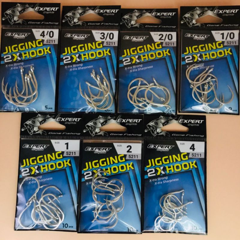 EXPERT GRAPHITE JIGGING HOOK 5211 | Shopee Malaysia