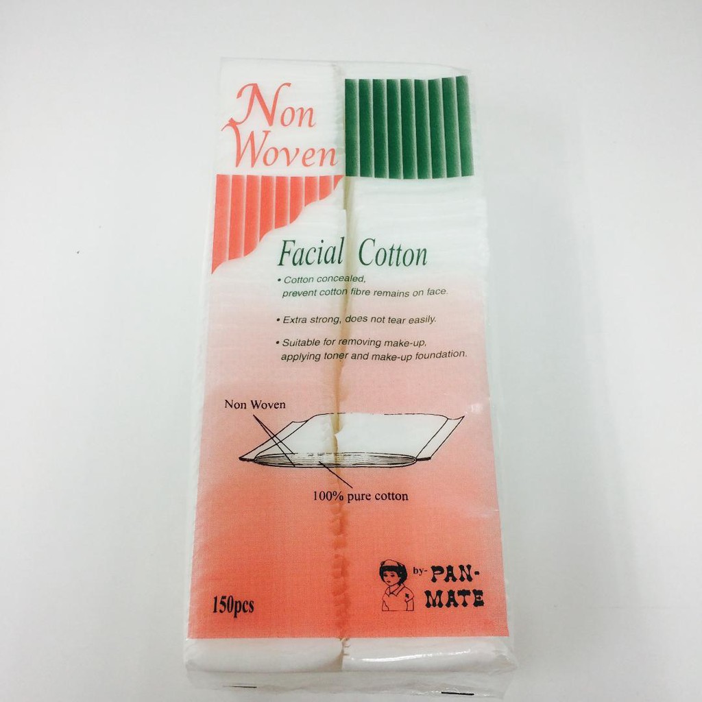 Pan-Mate Non Woven Facial Cotton 150pcs | Shopee Malaysia