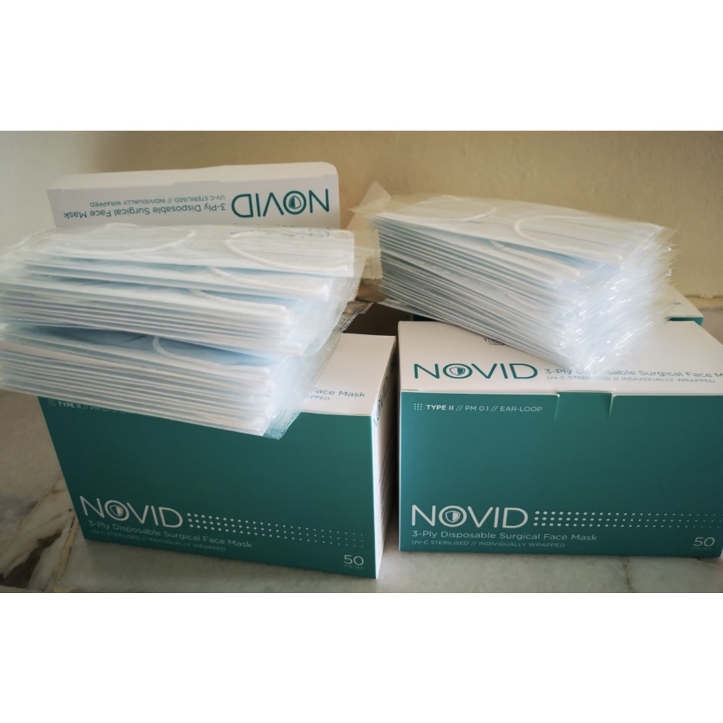 Novid Surgical Face Mask Disposable N95 Sterilised Adult Kid Child ...