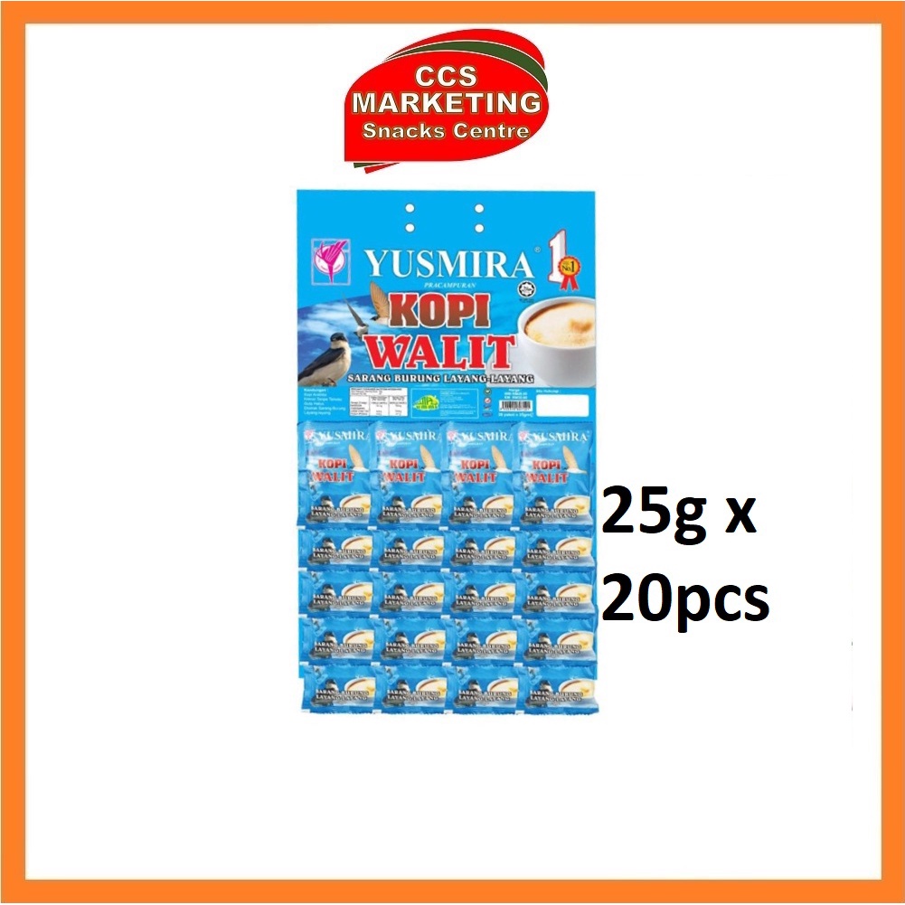 CCS Yusmira Kopi Pracampuran Walit Sarang Burung Layang - Layang ( 25g ...
