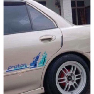 Stiker pintu wira/ Stiker wira sayap/stiker wira/ proton tepi pintu ...