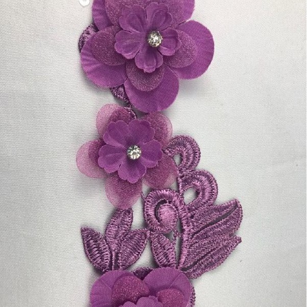 Border Lace Bunga Timbul / Lace Border Bunga / Ready Stock | Shopee ...