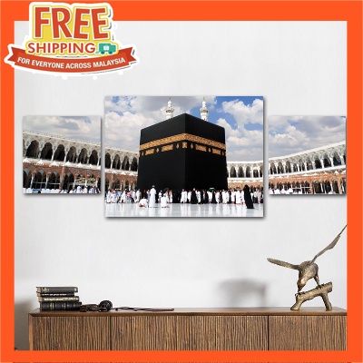 Art Canvas Frame Kaabah Siang Set 3 in 1 With Stretching Frame ...