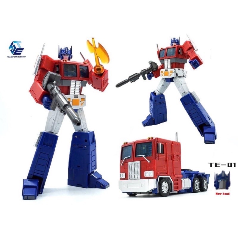 Transform Element Transformable Robot - TE-01 OP Black & Purple Leader ...