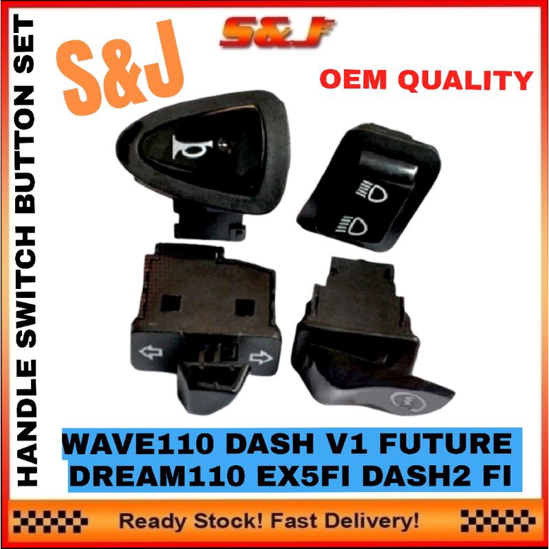 HANDLE SWITCH BUTTON SET WAVE110 DASH DASH2 FUTURE RS150 BEAT RSX ...