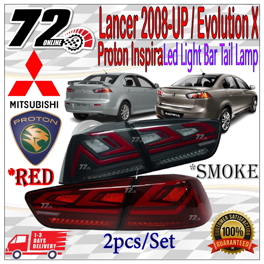 Mitsubishi Lancer 2008-2017 / Evolution X / Proton Inspira Led + Light ...