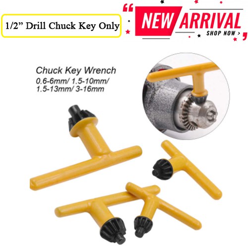 1/2" DRILL CHUCK KEY ONLY Kunci Drill Chuck | Shopee Malaysia