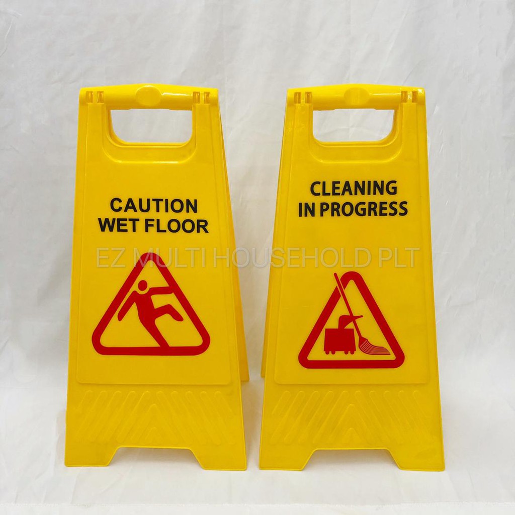 YELLOW FLOOR SIGNAGE (ready stock) | Shopee Malaysia
