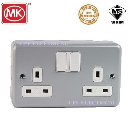 MK 2 GANG 13A SWITCH SOCKET METAL BOX | Shopee Malaysia