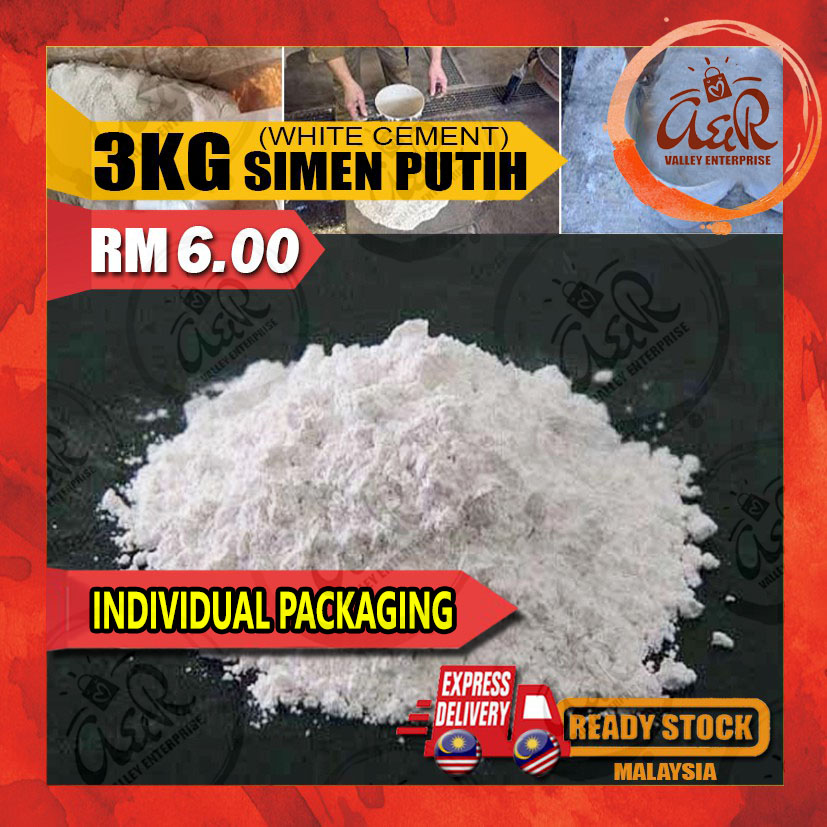 3KG Simen Putih / White Cement 🔥READY STOCK🔥 | Shopee Malaysia