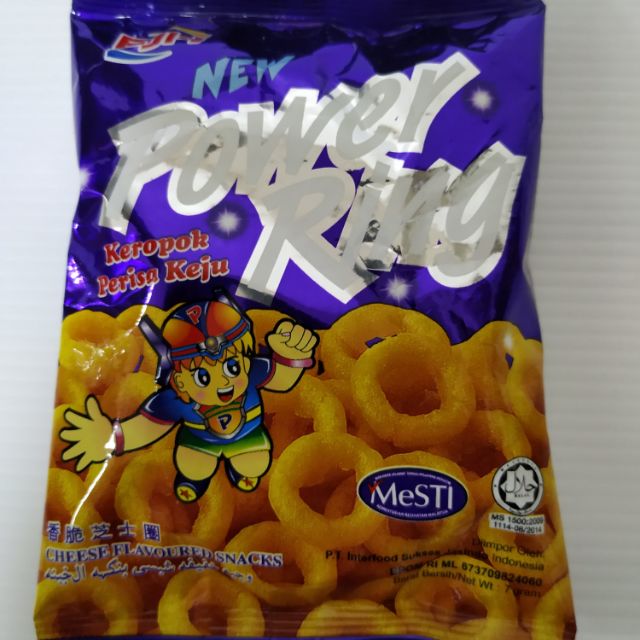 20pcs x 7gm Power Ring Cheese Flavored Snack Malaysian enjoy time ...