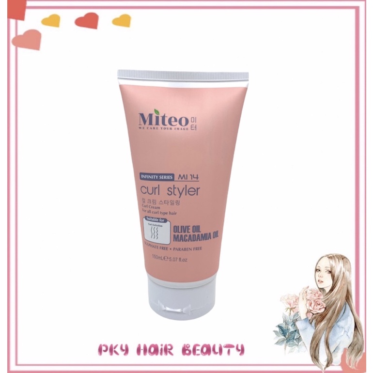 MITEO CURL STYLER CREAM 150ML ( FOR CURLY HAIR / VOLUME / MOISTURE ...