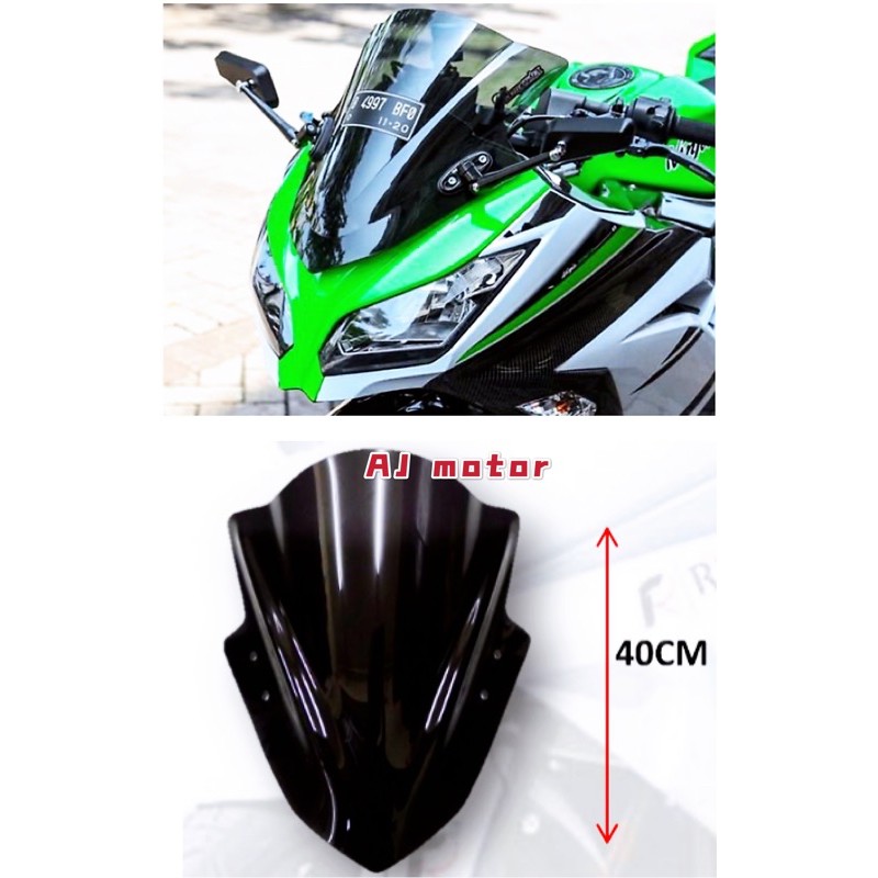 NINJA250 WINDSHIELD 043 (DARK BLACK) KAWASAKI NINJA-ZX-250 ZX250 ...