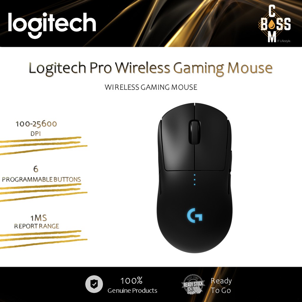*Ready Stock* 100% Original Logitech Pro Wireless Gaming Mouse | Shopee ...