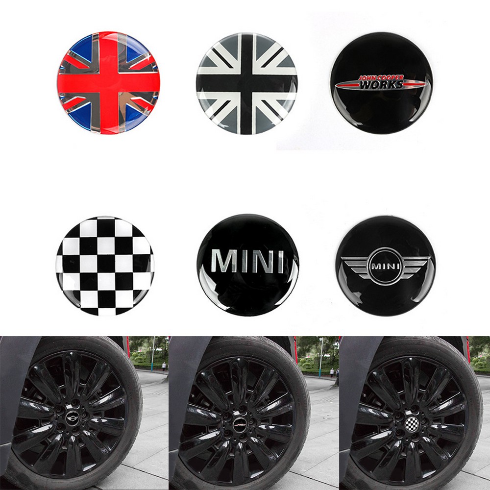 52mm Car Wheel Center Hub Cap Cover Emblem Logo Sticker for MINI Cooper ...