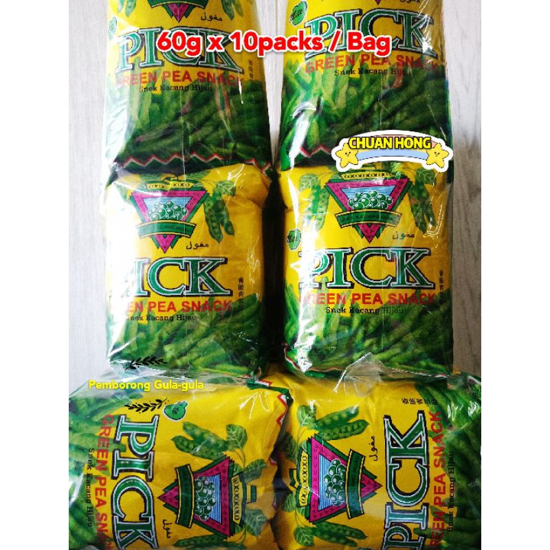 Pick Green Pea 70g 10 Pack / Bag | Shopee Malaysia