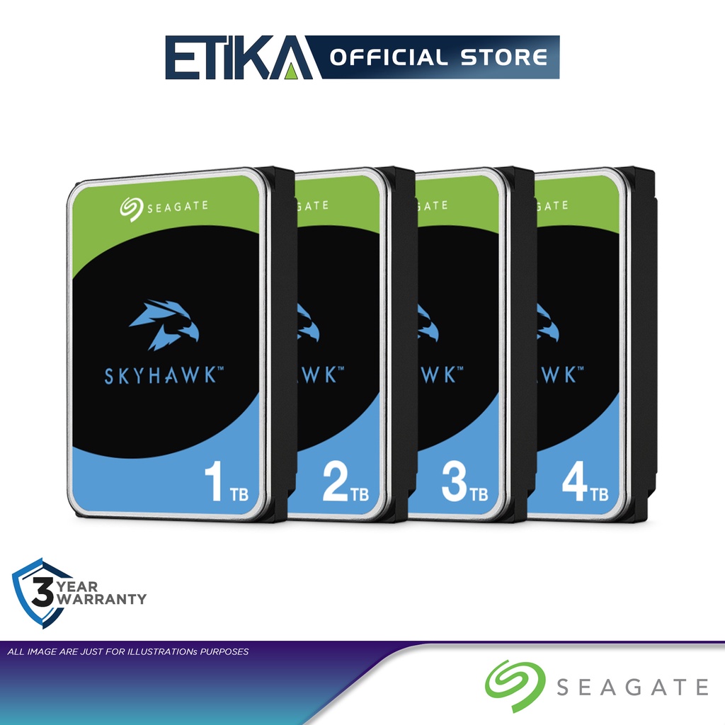 Seagate Skyhawk 3.5'' CCTV Surveillance Internal Hard Disk Drive HDD ...
