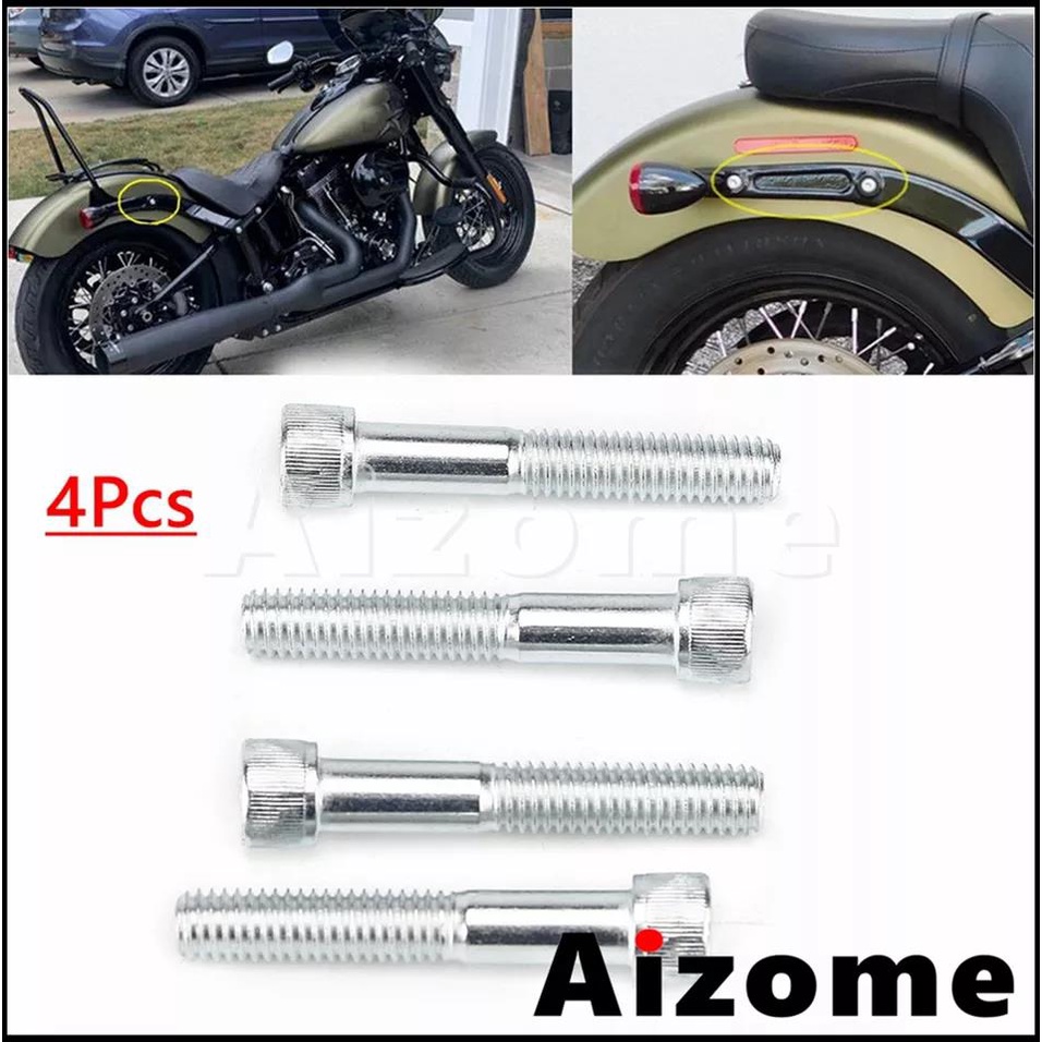 Motorcycle Backrest Sissy Bar Detachable Docking Hardware Bolts Screw ...
