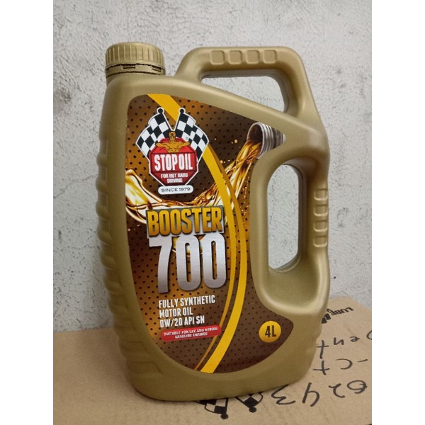 ENGINE OIL(SINCE 1979) STOP OIL 0W20 API SN BOOSTER 700 FULLY SYNTHETIC ...