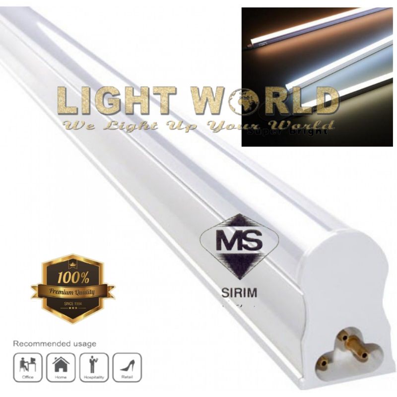 [SIRIM] LED T5 1FT 2FT 3FT 4FT T5 LED Tube Light Lampu Siling Ceiling ...