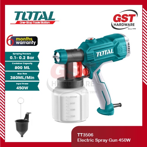 Total Industrial Electric Spray Gun TT3506 Total Spray Gun Cordless ...