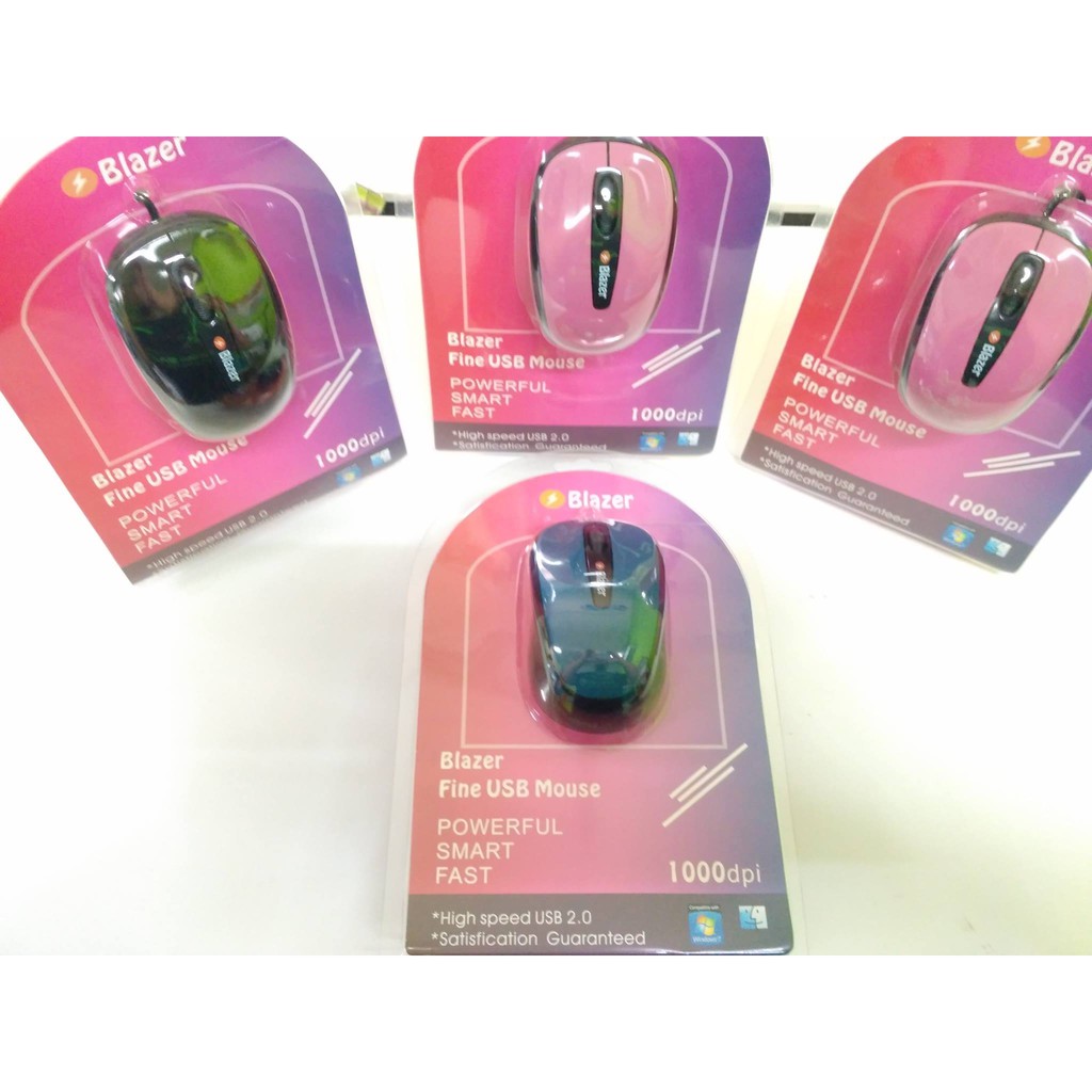 (READY STOCK) Blazer USB Mouse 1000dPi Optical Computer Office Home PC ...