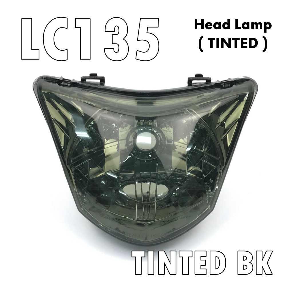 HEAD LAMP LC135 V1 LC135 NEW V2 V3 V4 V5 V6 V7 LC 135 TINTED & CLEAR 135LC LAMPU DEPAN HEADLAMP ...