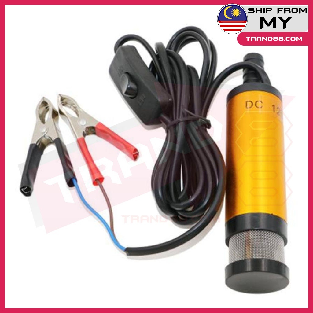 Trand88 Portable Mini Pump 12V DC Electric Submersible Pumping Diesel ...