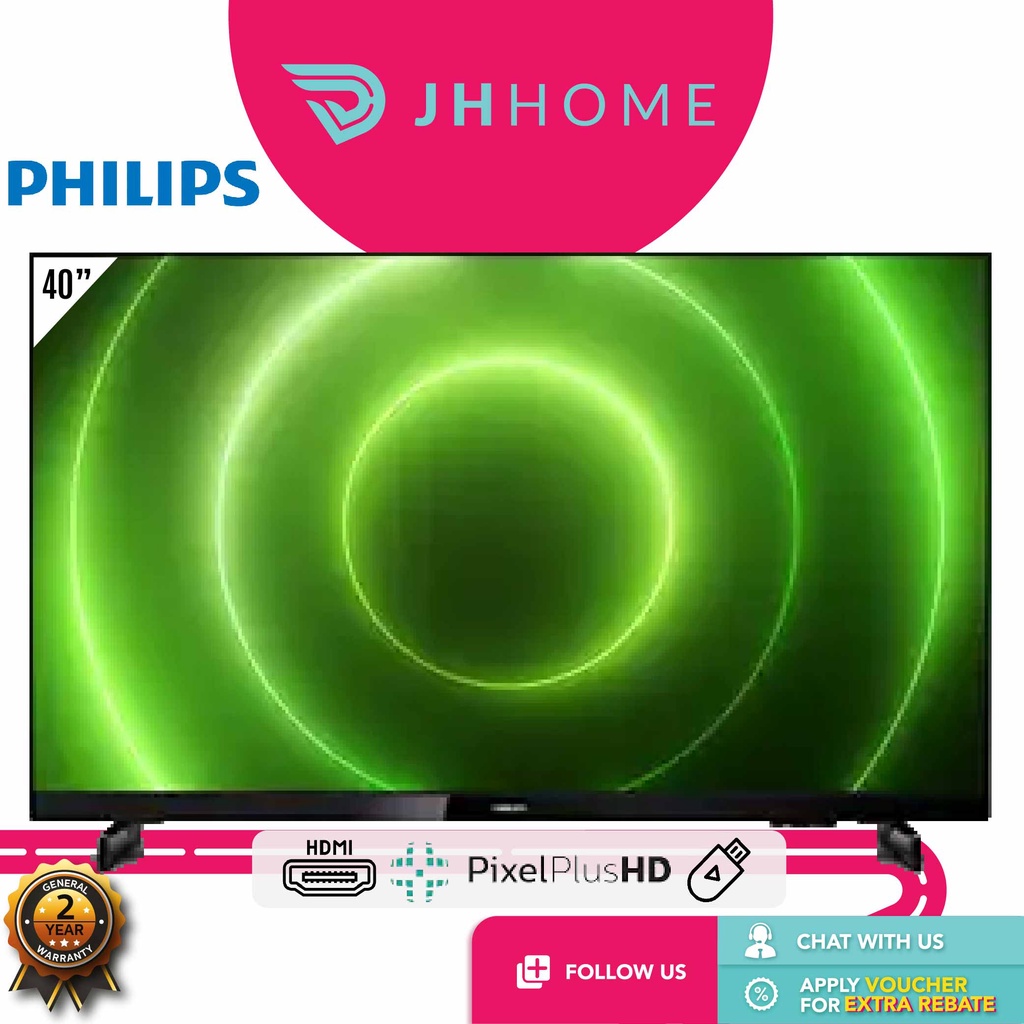 Philips 40" Full HD LED TV MYTV DTTV USB Movie Digital TV DVB-T/T2 ...
