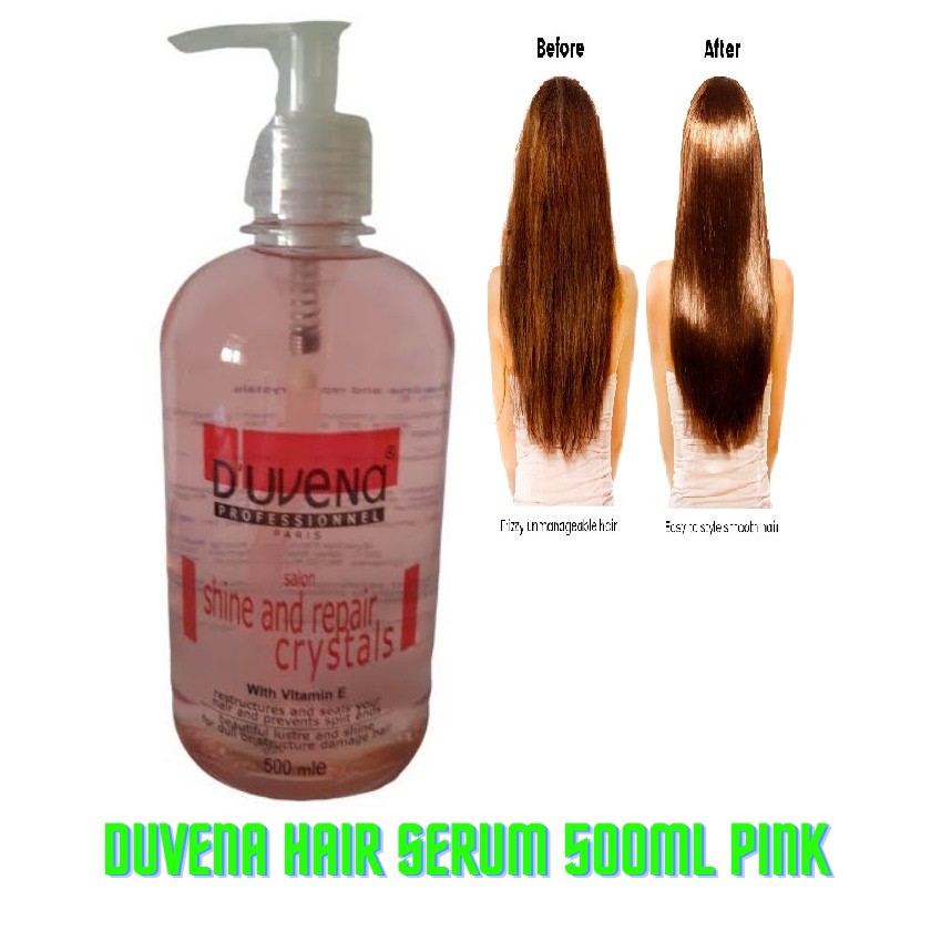 DUVENA Shine And Repair Crystal Oil with Vitamin E (PINK) 500ML ...