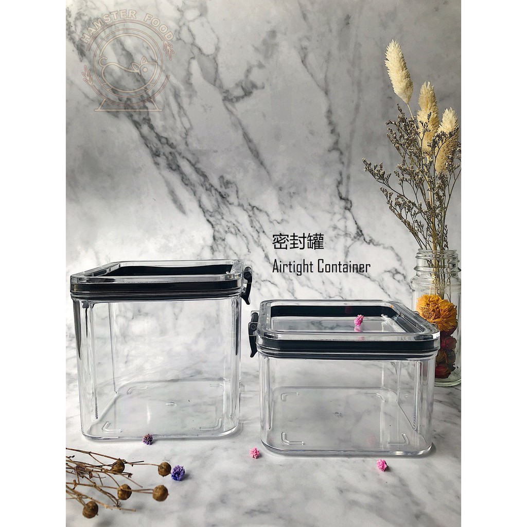 [Air tight Food Container 密封储物罐] Transparent Durable Stackable 460ml ...
