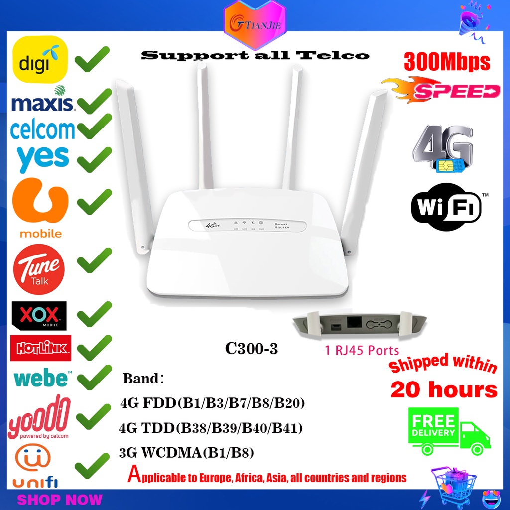 ready stock Modified WiFi Router 4G/LTE CPE Pocket Wifi Portable ...
