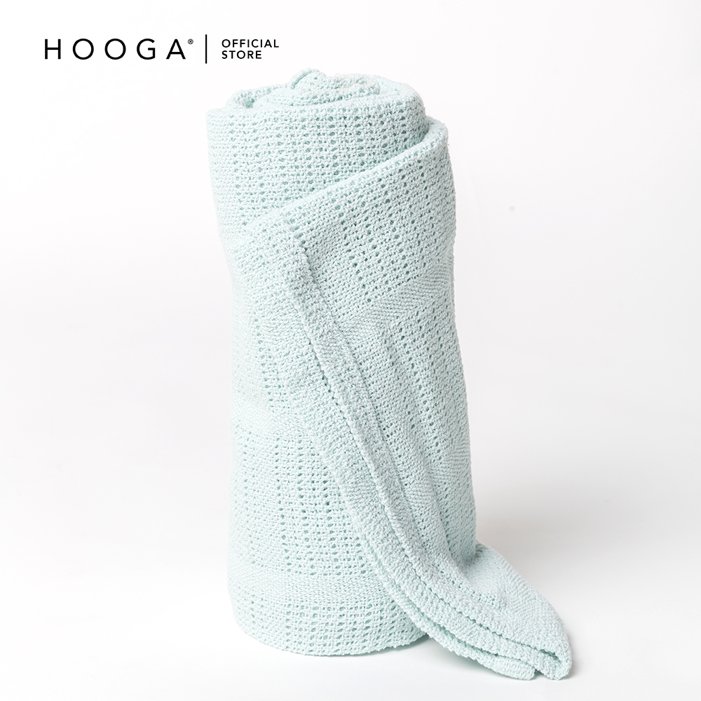 HOOGA Ellis Throw (Crystal Grey / Oyster Mushroom / Ice Flow, Plein Air ...