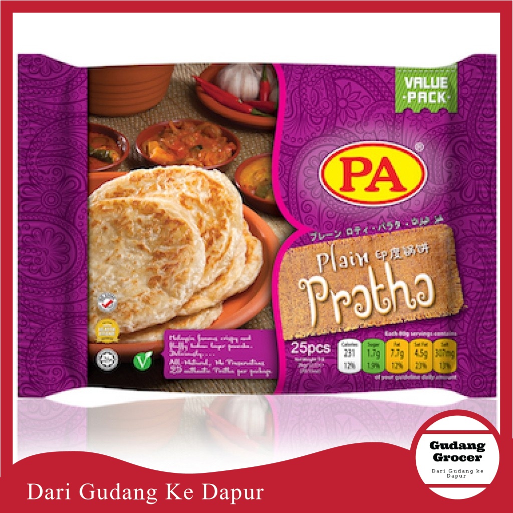 Plain Pratha Uncooked 50Gm 10PCS/PKT (HALAL) (Johor, Melaka, N ...